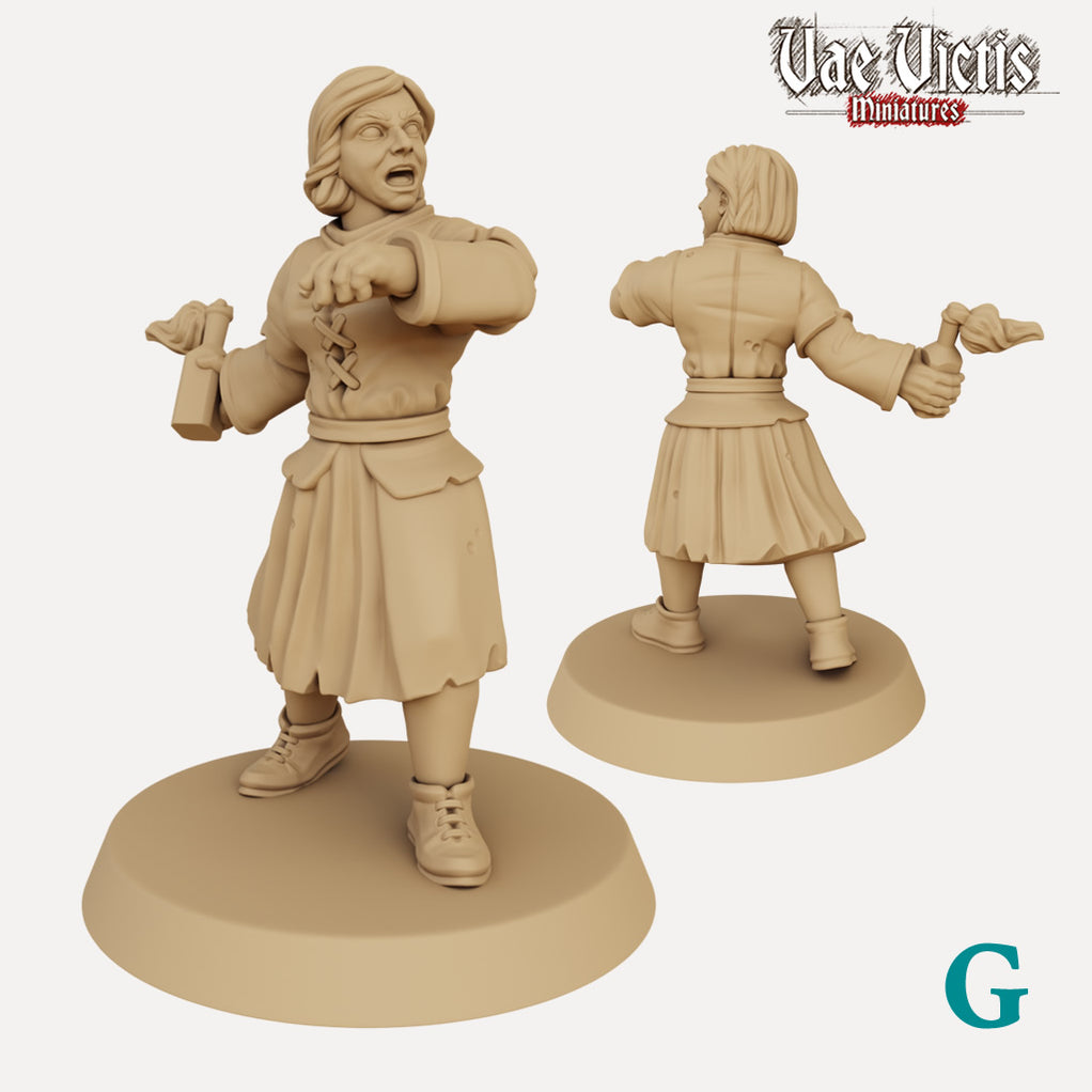 Angry Villagers - 3D Printed Miniatures — Empire of Minis
