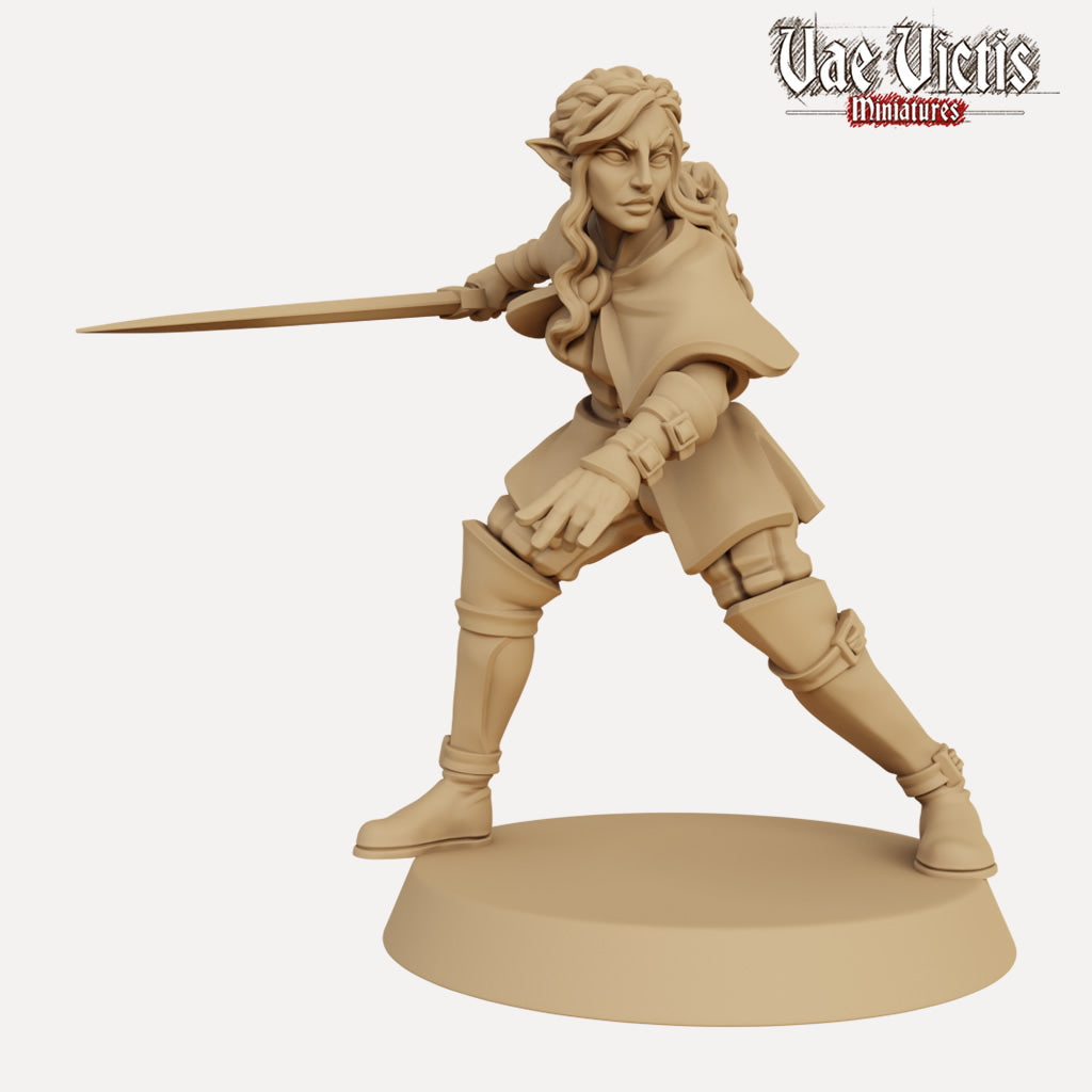 Keya the Elf Fighter - 3D Printed Miniature — Empire of Minis