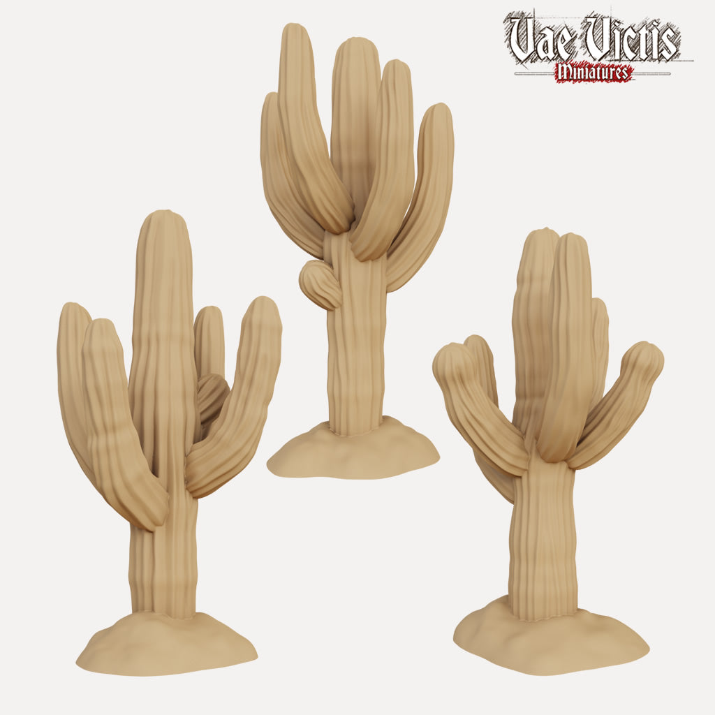 Cacti (Type B) - 3D Printed Miniatures — Empire of Minis