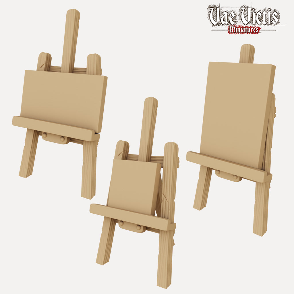 Painting Easel with Canvas - 3D Printed Miniatures — Empire of Minis