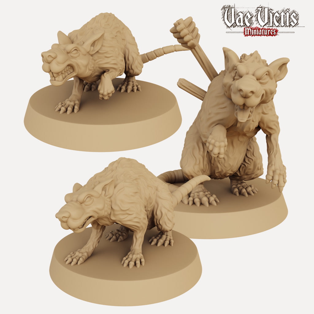 Giant Rats - 3D Printed Miniature — Empire of Minis